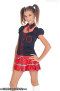 Media Mynx Cynthia 2652 Cute Costume Set (78) - Black Vest Red Plaid ...