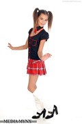 Media Mynx Cynthia 2652 Cute Costume Set (78) - Black Vest Red Plaid ...